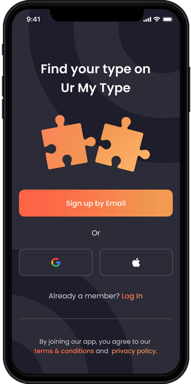 UR MY TYPE - FIND YOUR TYPE